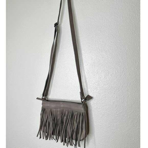Cut & Paste | Bags | Nwt Cut N Paste Taupe Molly Mini Fringe Purse ...